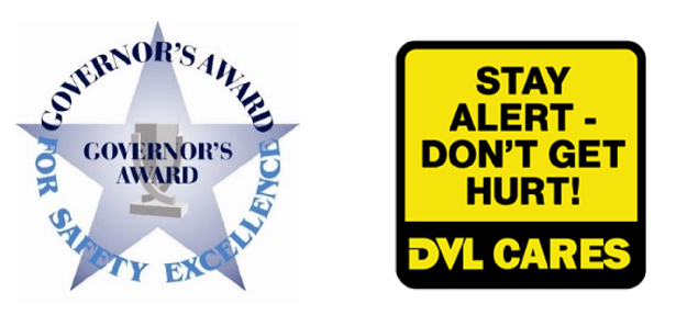 DVL Awarded 2023 PA Governor’s Award for Safety Excellence (GASE)
